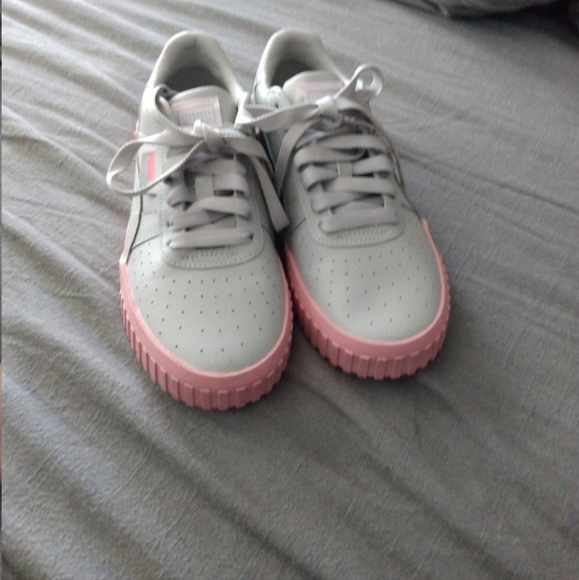 Puma | Shoes | New Puma Cali Grey Calypso Coral 6 | Poshmark